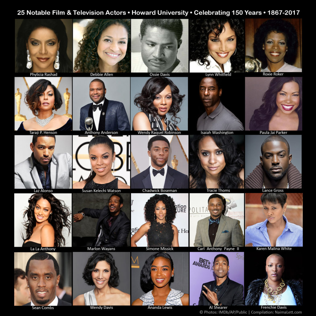 25 Notable Film & TV Actors Who Attended Howard University | Dr. Naima Lett